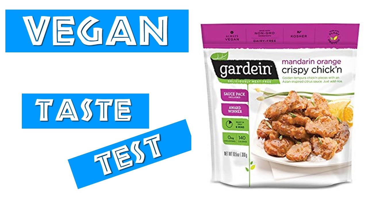 GARDEIN MANDARIN ORANGE CRISPY CHICK'N TASTE TEST | VEGAN - YouTube