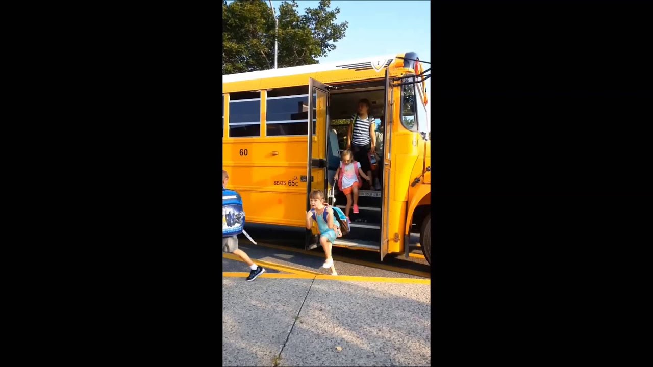 First Bus to Arrive for Opening Day - YouTube
