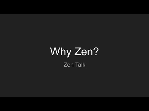 Zen Talk: Why Zen? - YouTube