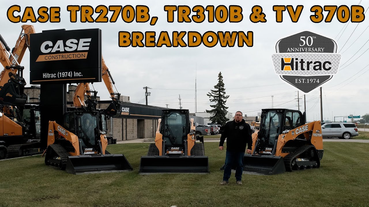 CASE Compact Track Loaders Overview: TR270B, TR310B, and TV370B - YouTube