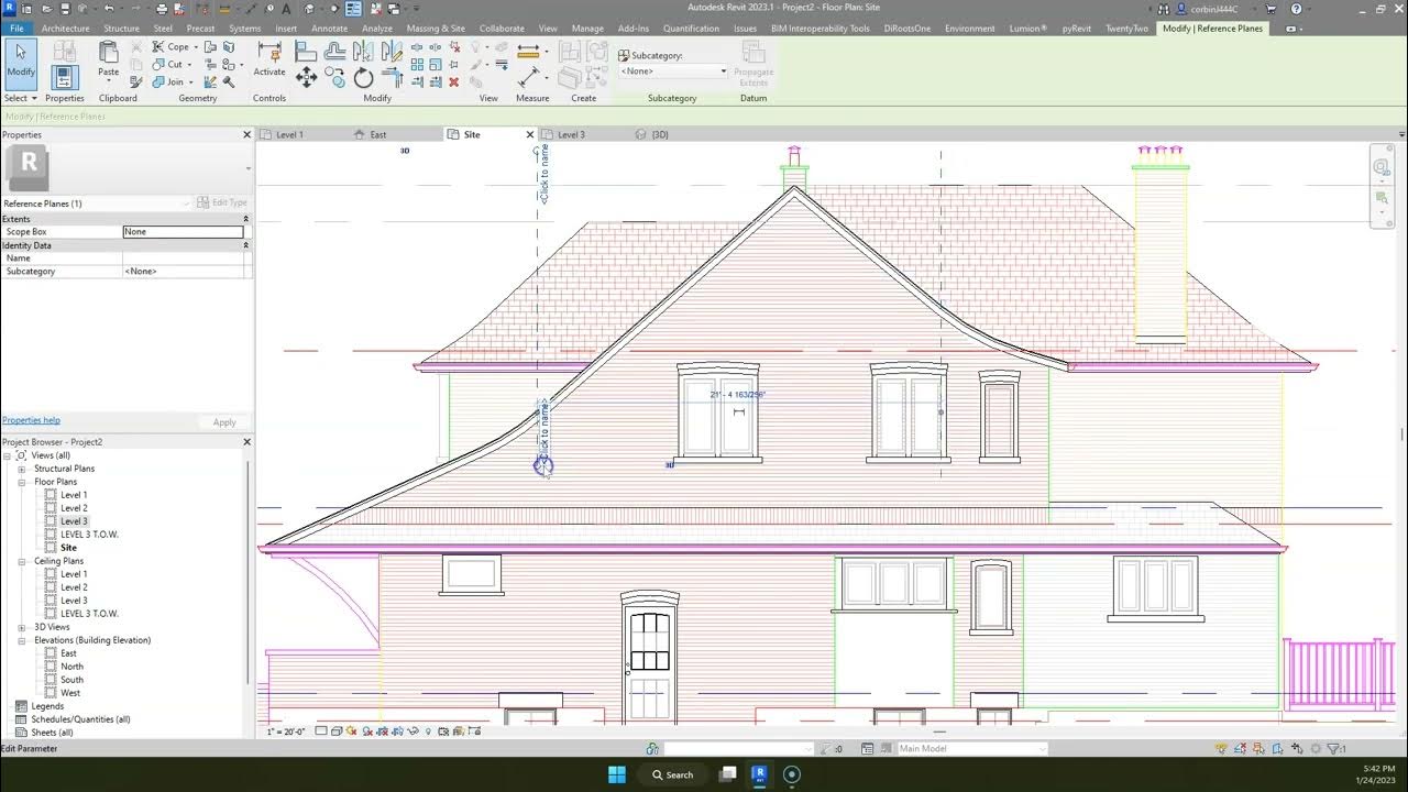 Revit Tutorial - Complex Craftsmen Style Roof - YouTube