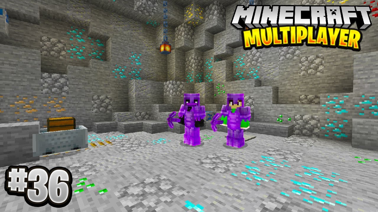 BEST CAVE EVER in Minecraft Multiplayer Survival! (Episode 36) - YouTube