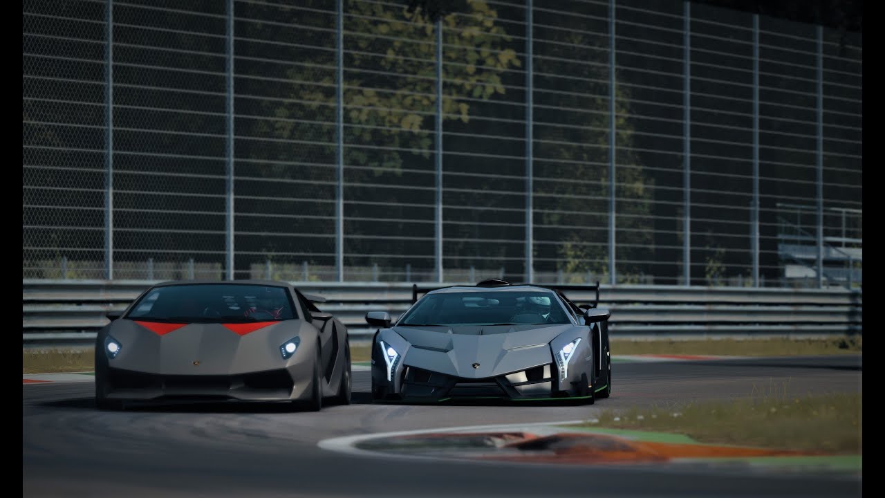 Lamborghini Veneno vs Sesto Elemento - Assetto Corsa - YouTube