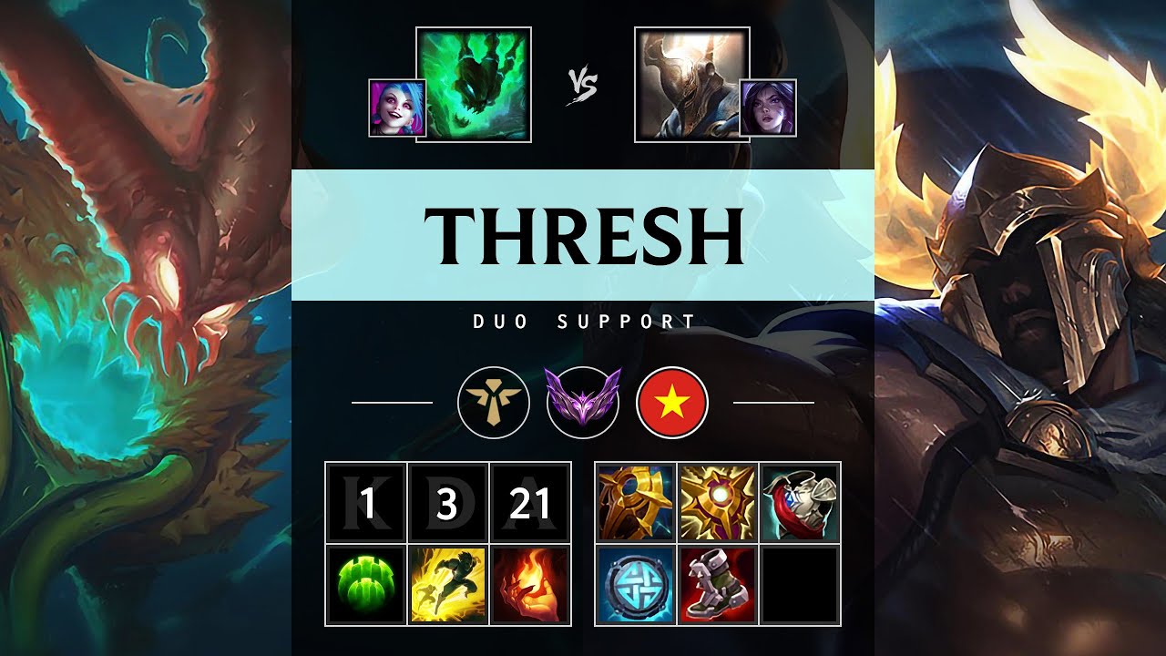 Thresh Support vs Pantheon - VN Master Patch 14.24 - YouTube