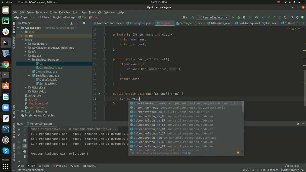 Singleton Design Pattern Java explanation - YouTube