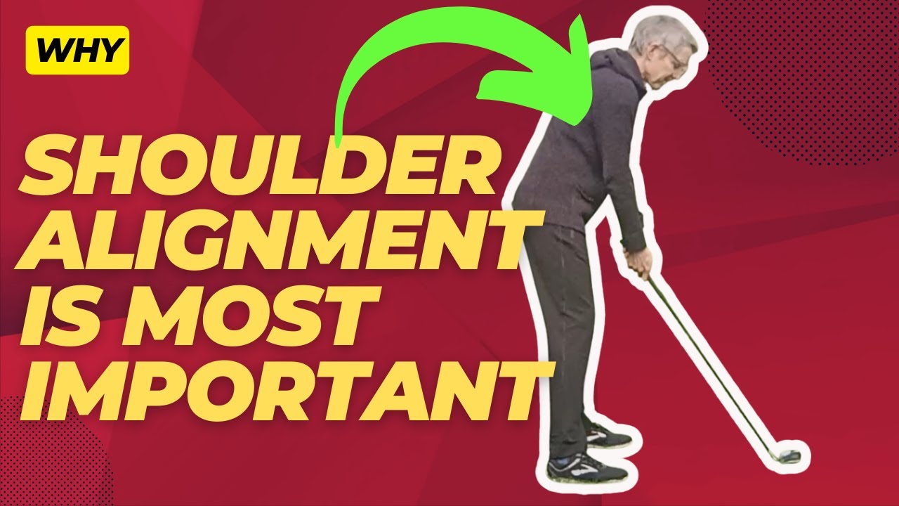 Why shoulder alignment is most important at address - YouTube