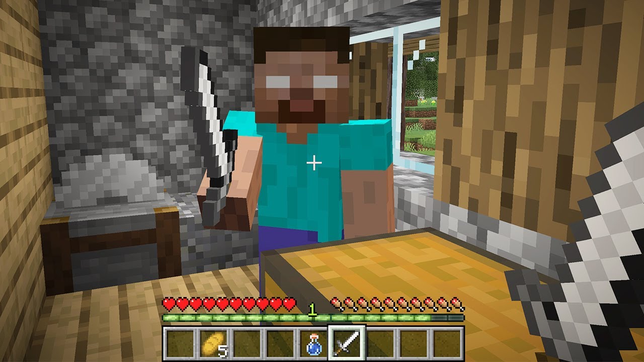 Herobrine in Minecraft made your day - YouTube