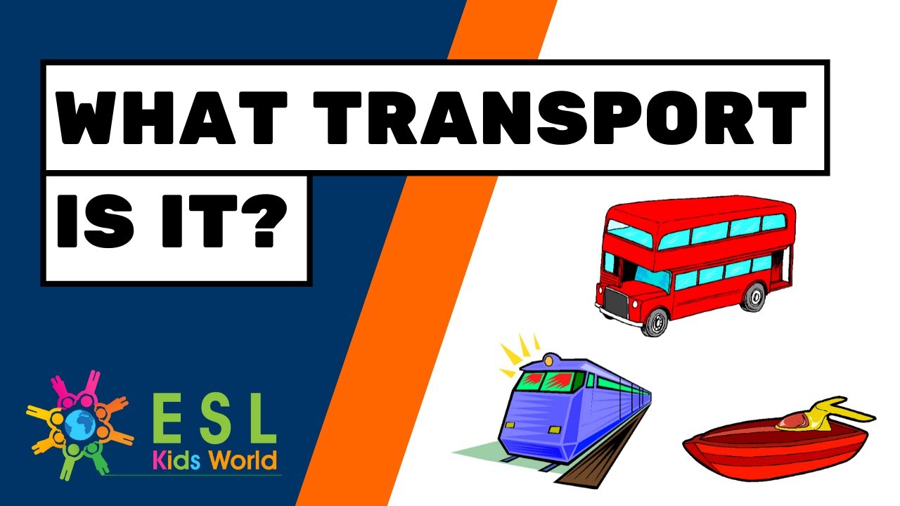 🚌Learn Transport Vehicles | Present Simple Tense | ESL Kids World - YouTube