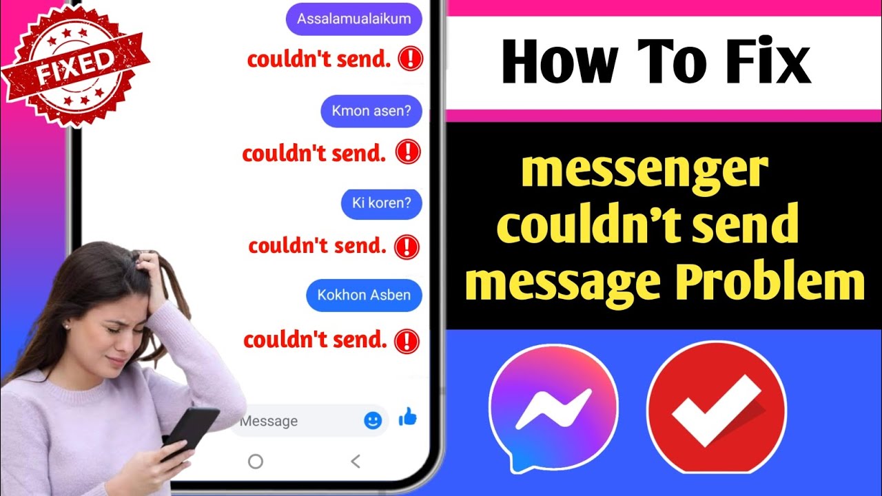 How to Fix Couldn't Send Message Problem On Messenger New Update 2025 || Fix Messenger problem ...