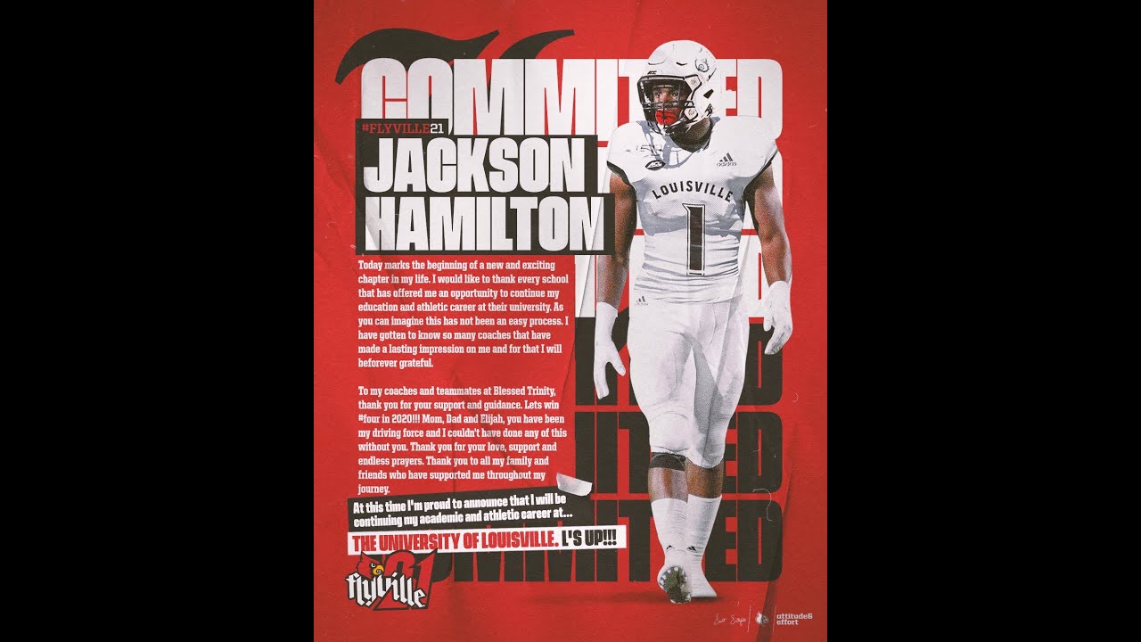 Jackson Hamilton 3 Star ⭐️⭐️⭐️ OLB Commits To Louisville || Career ...