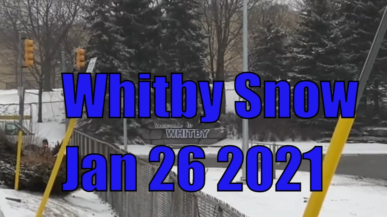 Snow Whitby Ontario | Canada - YouTube