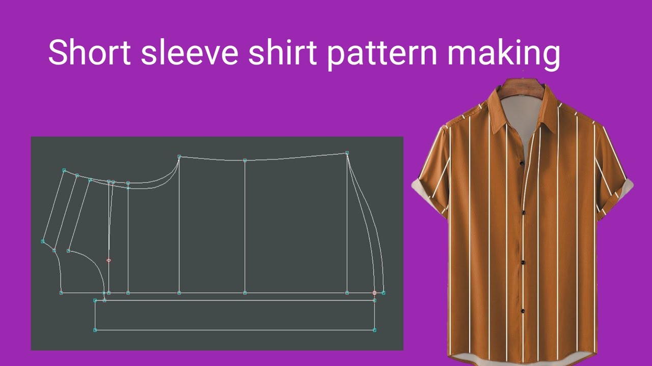 men's short sleeve shirt sewing pattern - YouTube