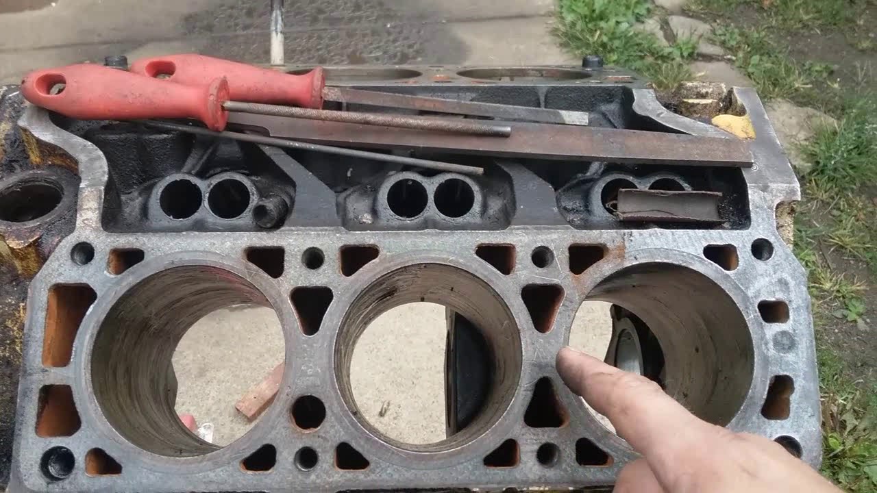 Engine block prep - YouTube