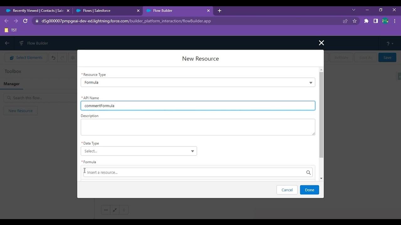Create New Task on Contact Creation using flow - YouTube