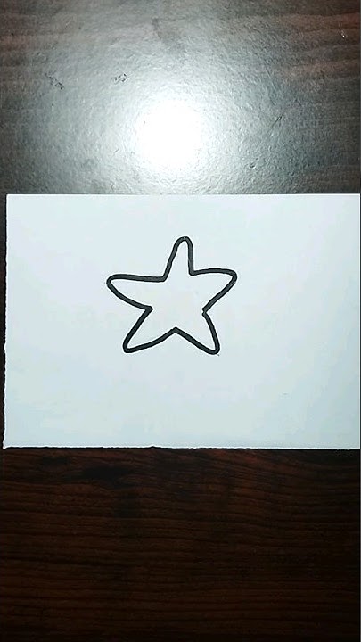 How to draw perfect star for beginners step by step - YouTube