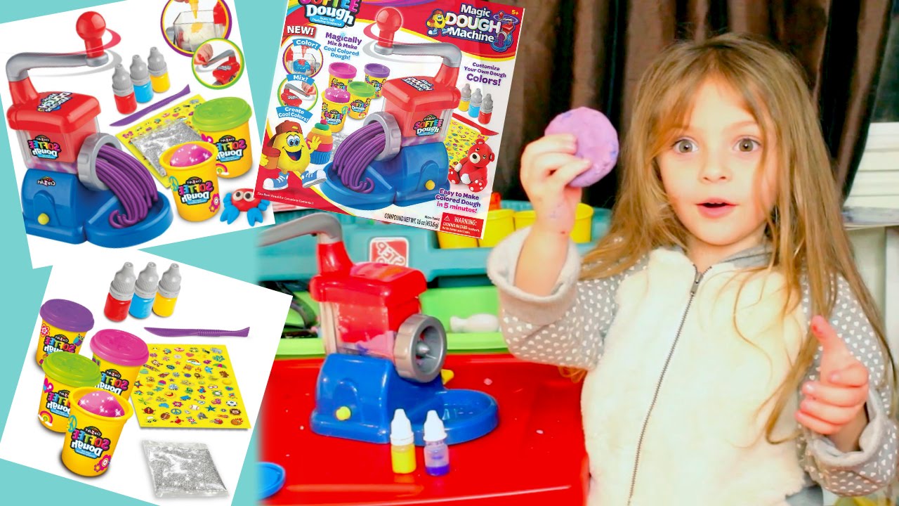 Magic Dough Machine - Color your own dough! - YouTube