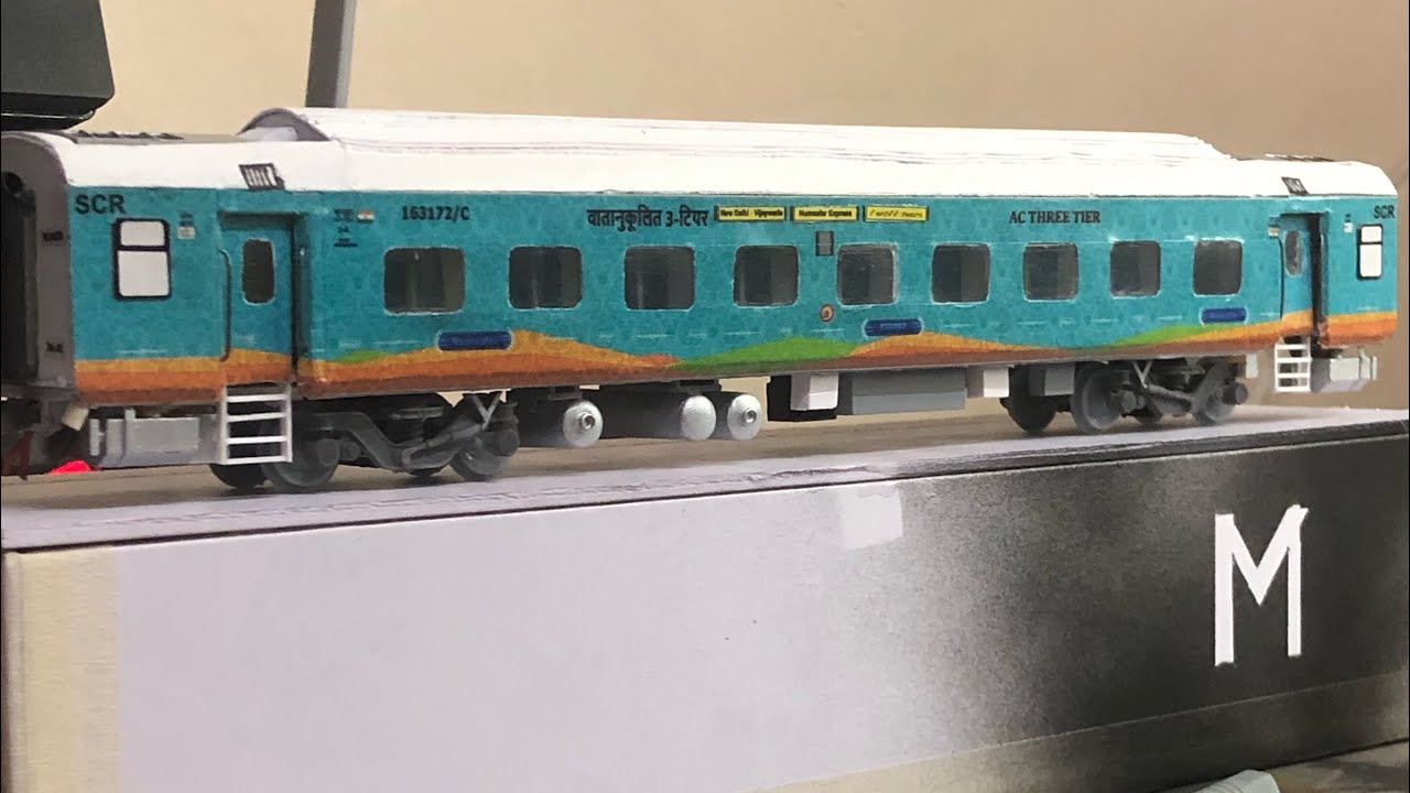 How to make HUMSAFAR EXPRESS 3 Tier coach - YouTube