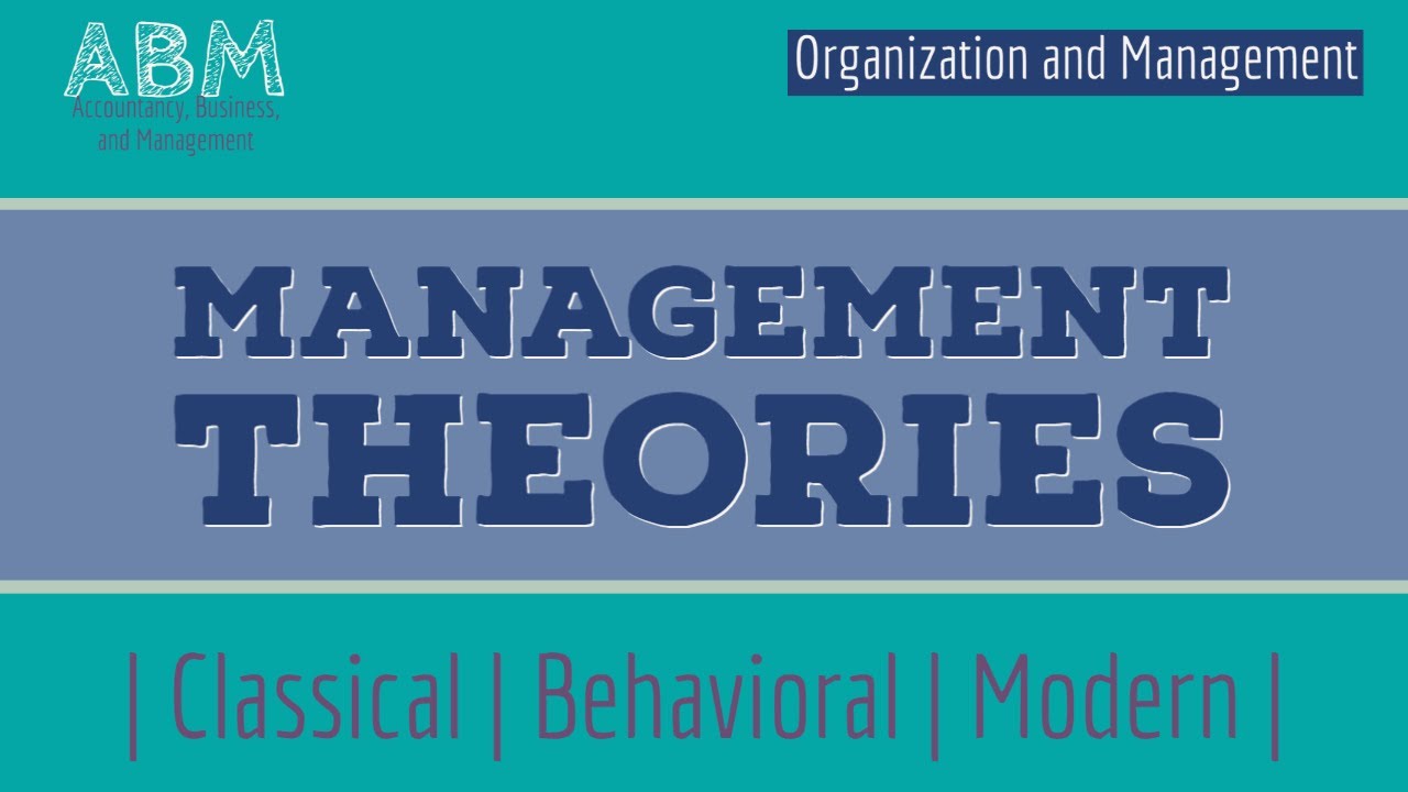 OrgMan | MANAGEMENT THEORIES | - YouTube