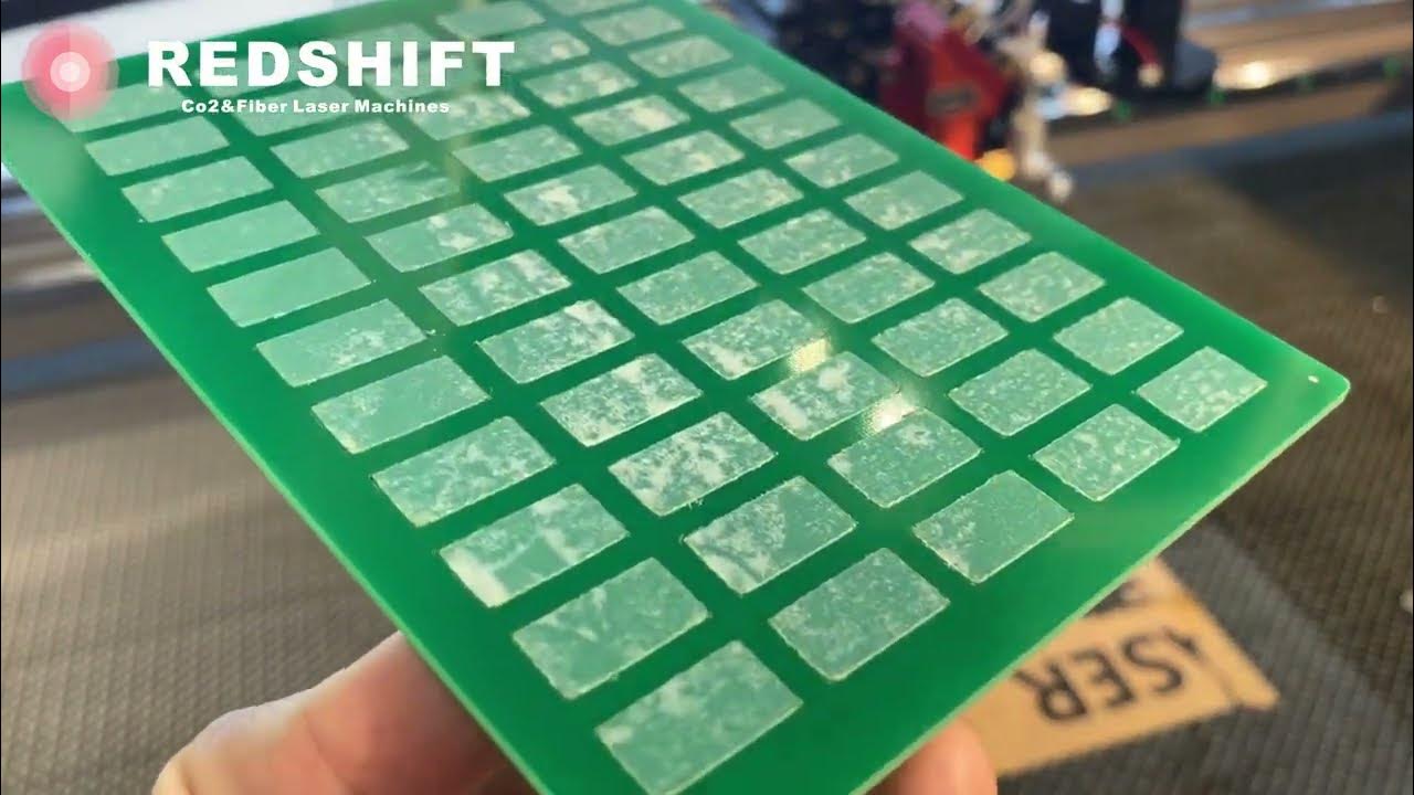 PET Laser Cutting | How to Make PCB Label | RedShift Laser - YouTube