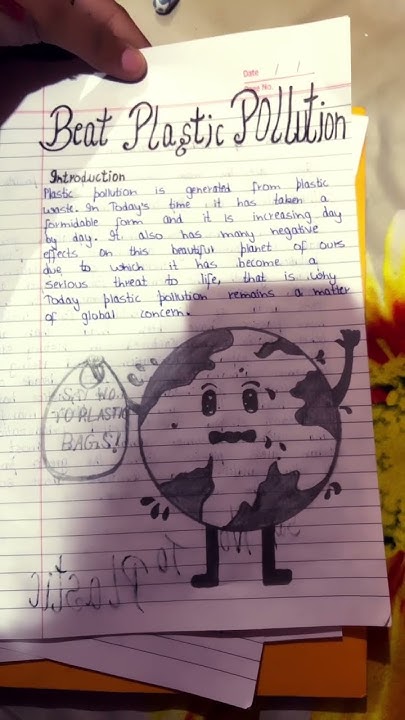 Beat Plastic Pollution / Speech Writing / SA Writing / Front page of ...