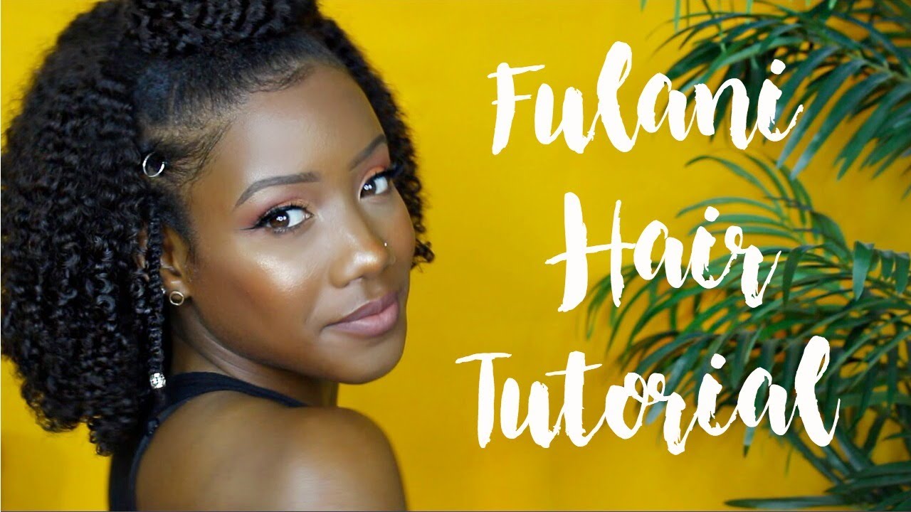 FULANI INSPIRED NATURAL HAIR TUTORIAL FT. HEAT FREE HAIR CLIP INS ...