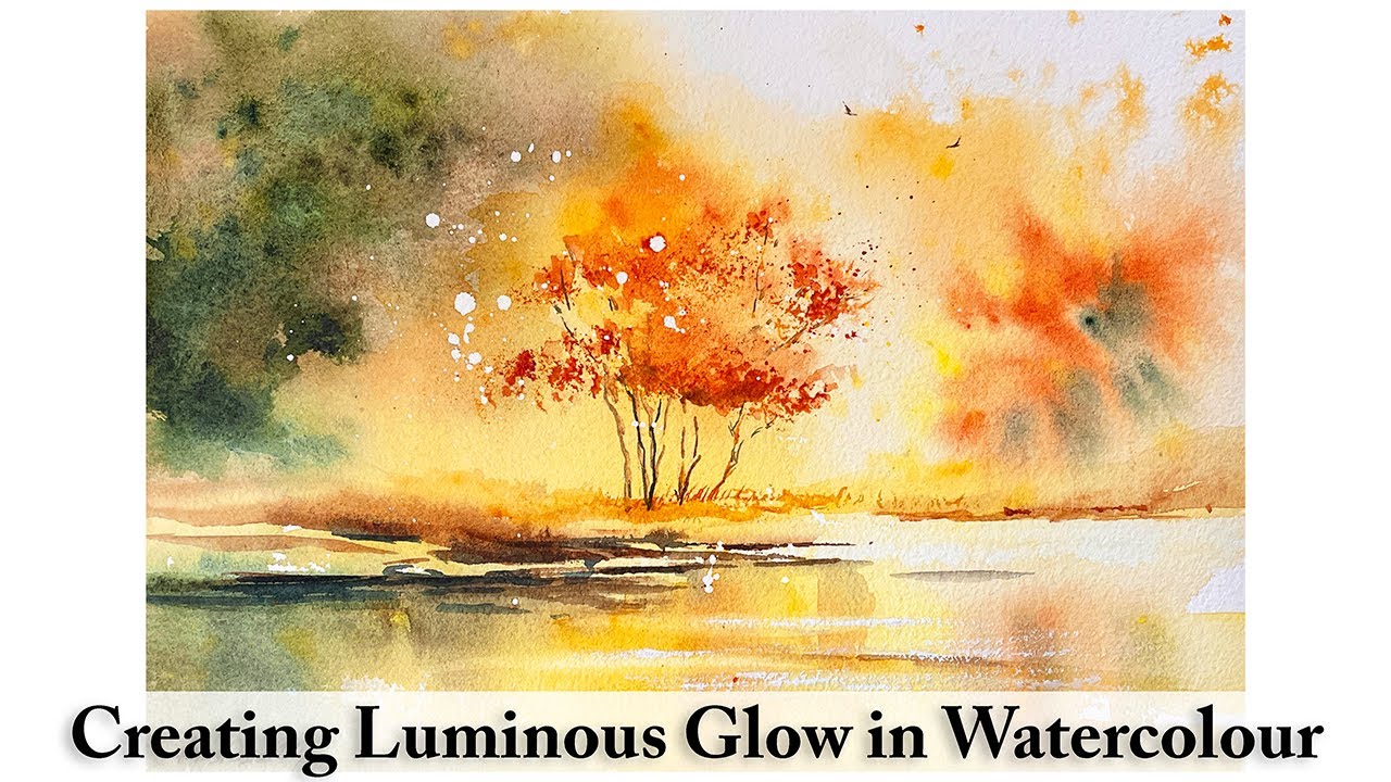 Luminosity and Light in a Watercolour Landscape | Loose Expressive ...