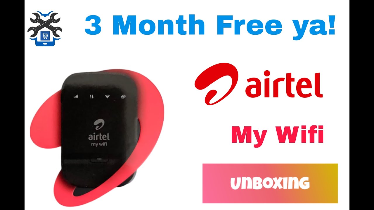 Airtel my wifi Dongle_ 3 Month Free Data - YouTube