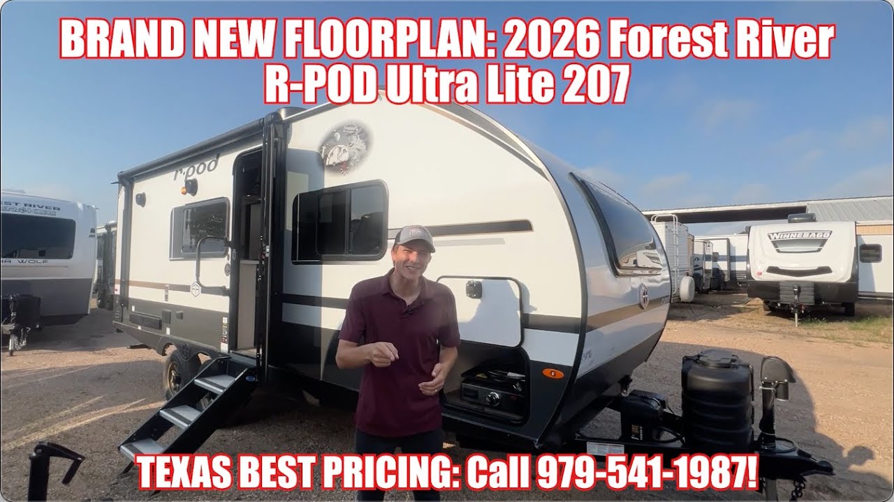 2026 Forest River R POD Ultra LIte 207 Rear Bath Travel Trailer - YouTube