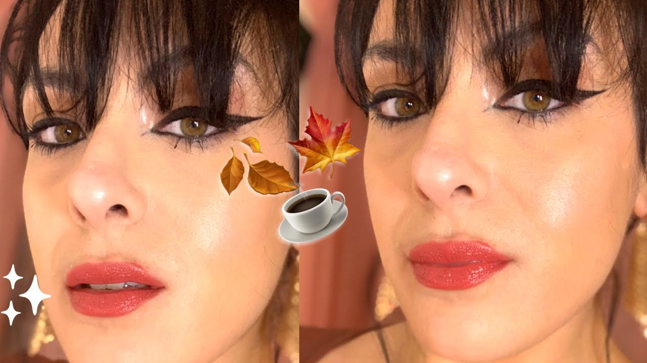 Fall Makeup Tutorial|Bold Lips And Wing Liner - YouTube
