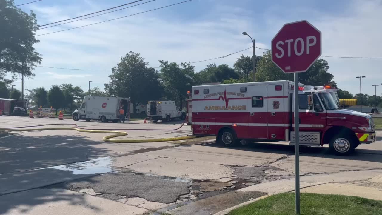 WATCH NOW: First responders address a gas line struck during ...