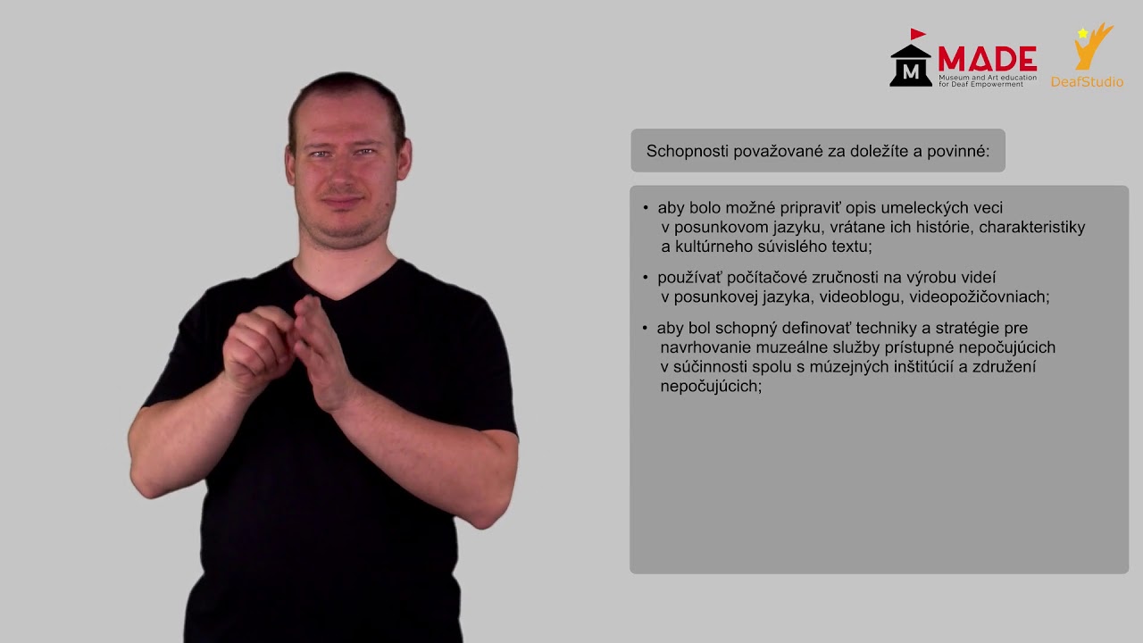 Erasmus+ MADE project: Summary of Context Analysis in Slovakian Sign ...