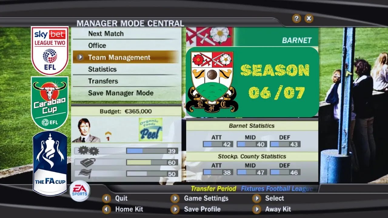 #11 - FIFA 07 Manager Mode - "Barnet, From Football League Two To The ...