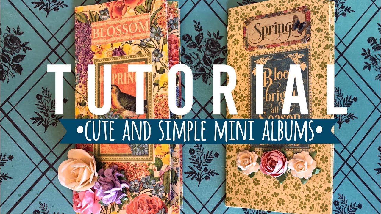 Cute Mini Albums • Made from one sheet of 12x12 paper! - YouTube