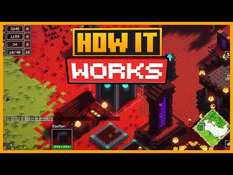 🟨 HOW the BASTION WORKS in the REIGN of NETHER RTS MOD in MINECRAFT ...