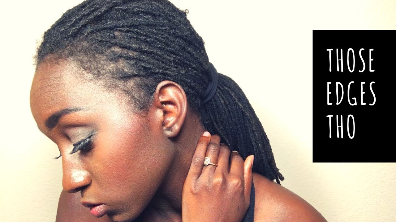 SISTER LOCK | DREADLOCK STYLING - Slicked back ponytail - YouTube