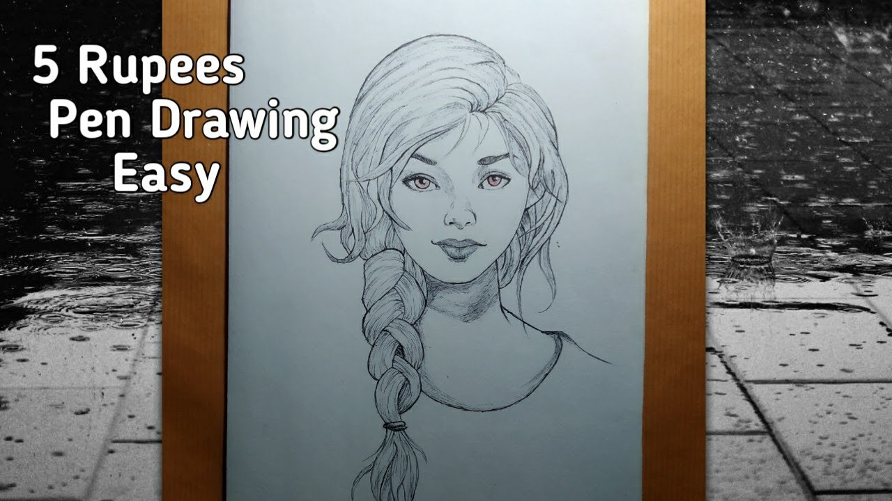 How to draw with a ballpoint pen step by step Drawing | This Drawing ...
