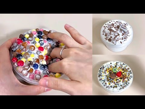 Choco Bliss & Rainbow Crunch! 🍫🌈 Buttery Cup Slime Overload with ...