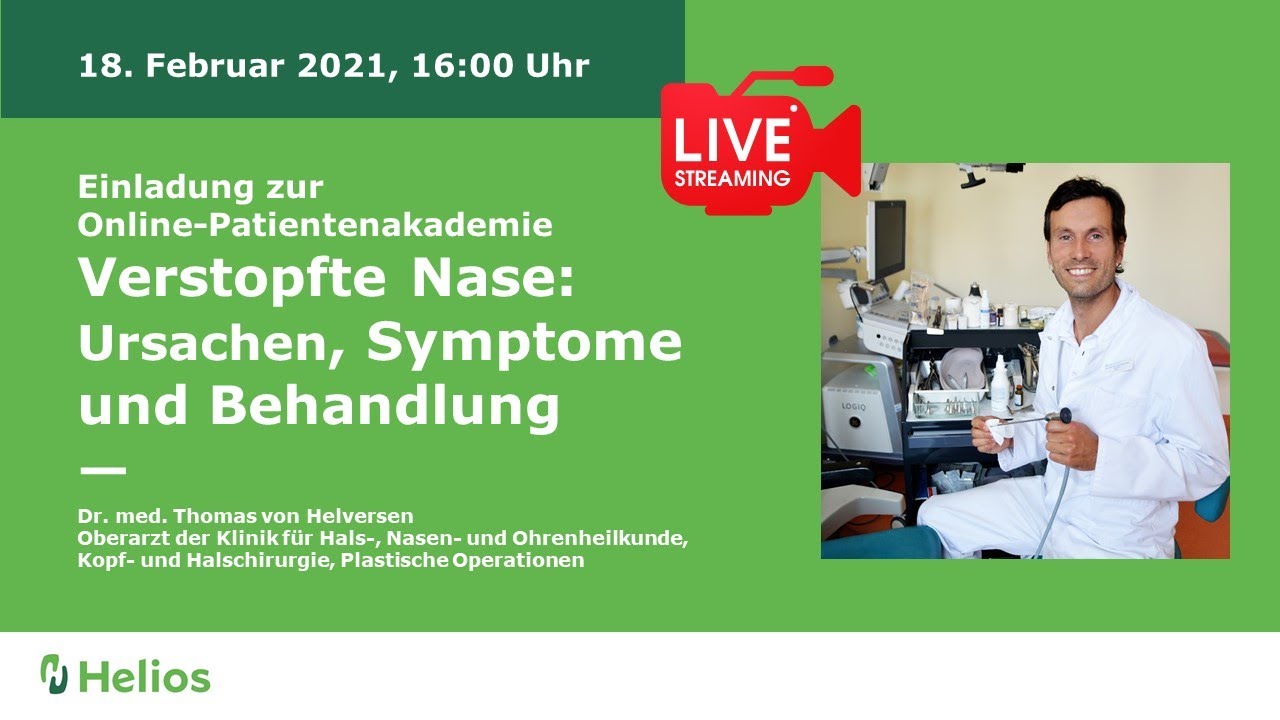 Verstopfte Nase: Ursachen, Symptome und Behandlung - YouTube