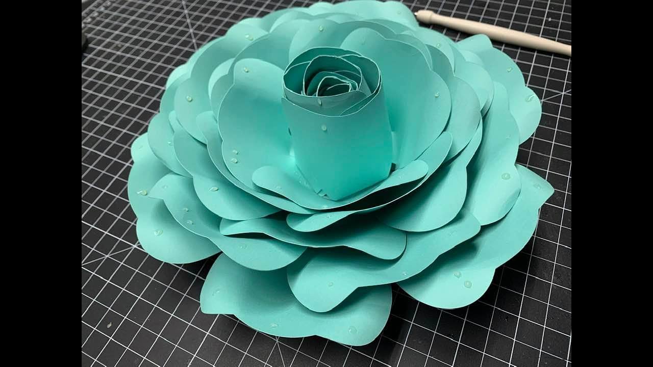 3D Paper flower 9 in tutorial - YouTube