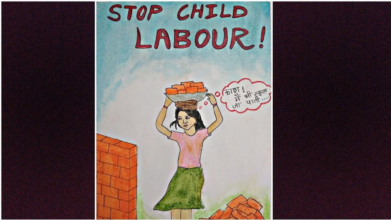 Child labour drawing/STOP CHILD LABOUR - YouTube