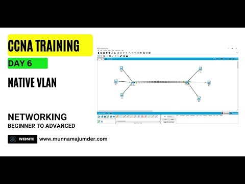 Configuring Trunk Native VLANs Using Packet Tracer | CCNA Course DAY 6 ...