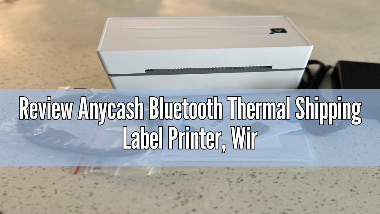 Review Anycash Bluetooth Thermal Shipping Label Printer, Wireless 4x6 ...