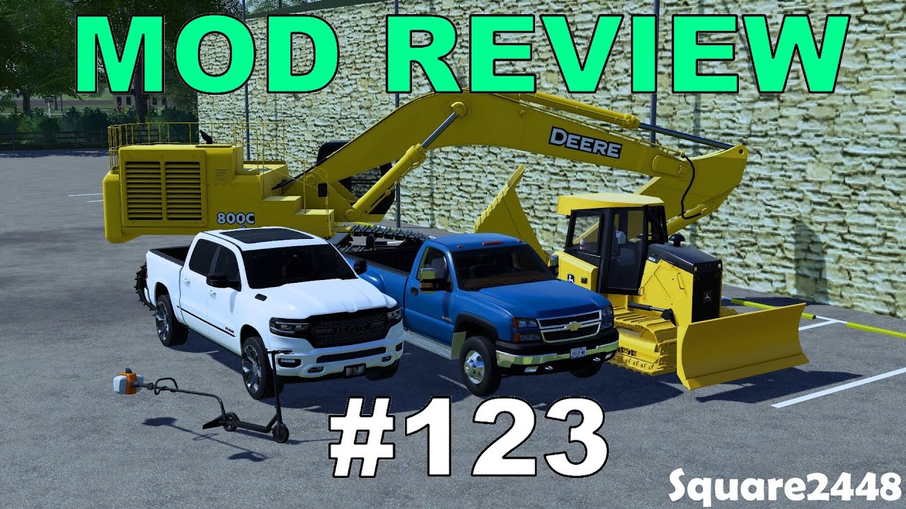 Farming Simulator 19 Mod Review #123 2021 Ram 1500, String Trimmer ...