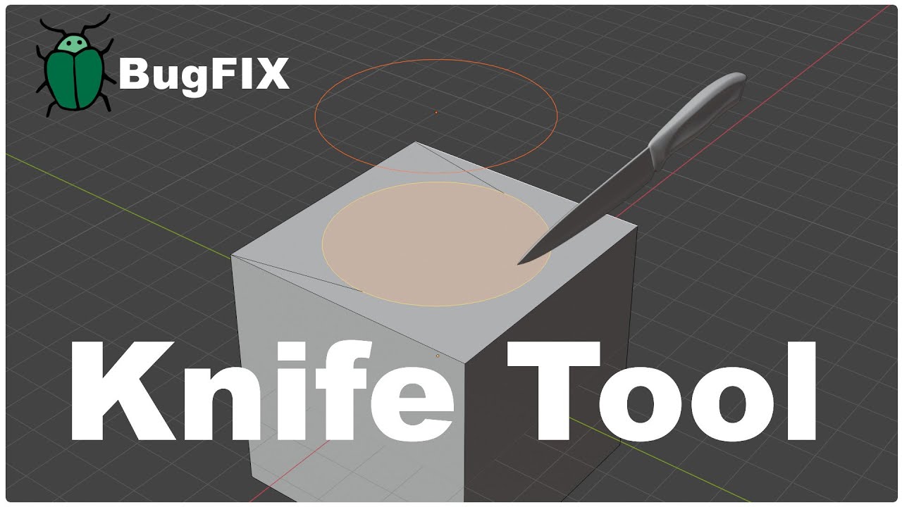 Learn how to use the knife Tool in Blender and how to cut a hole with the Knife Tool - YouTube
