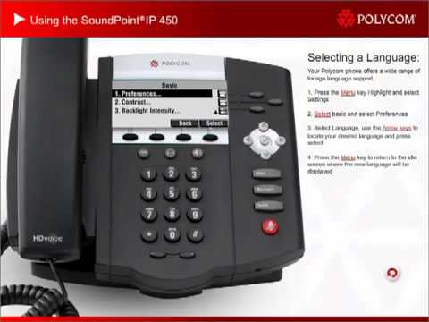 Polycom SoundPoint IP 450 HD Voice - YouTube