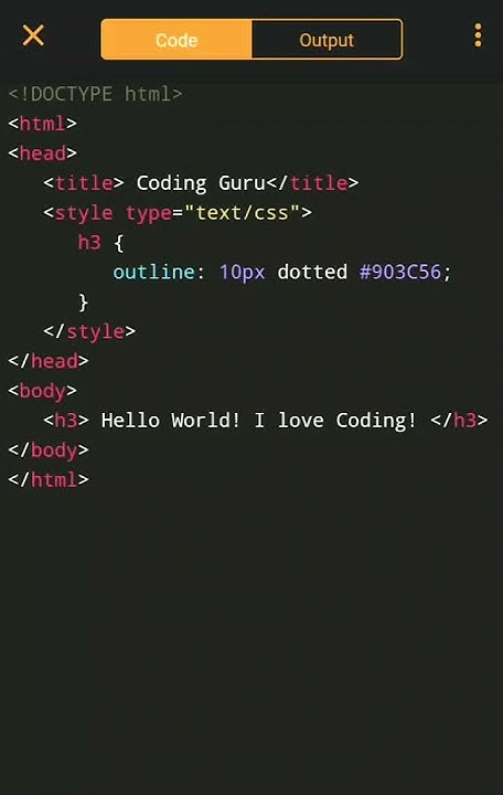 How to cretae outline around the text using HTML and CSS - YouTube