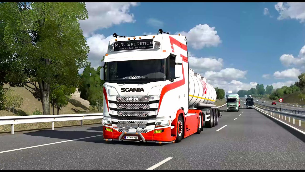 Scania NG S500 Destino Plymouth-DHL Carga Bebidas (23 t) Ets2 V1.53 ...