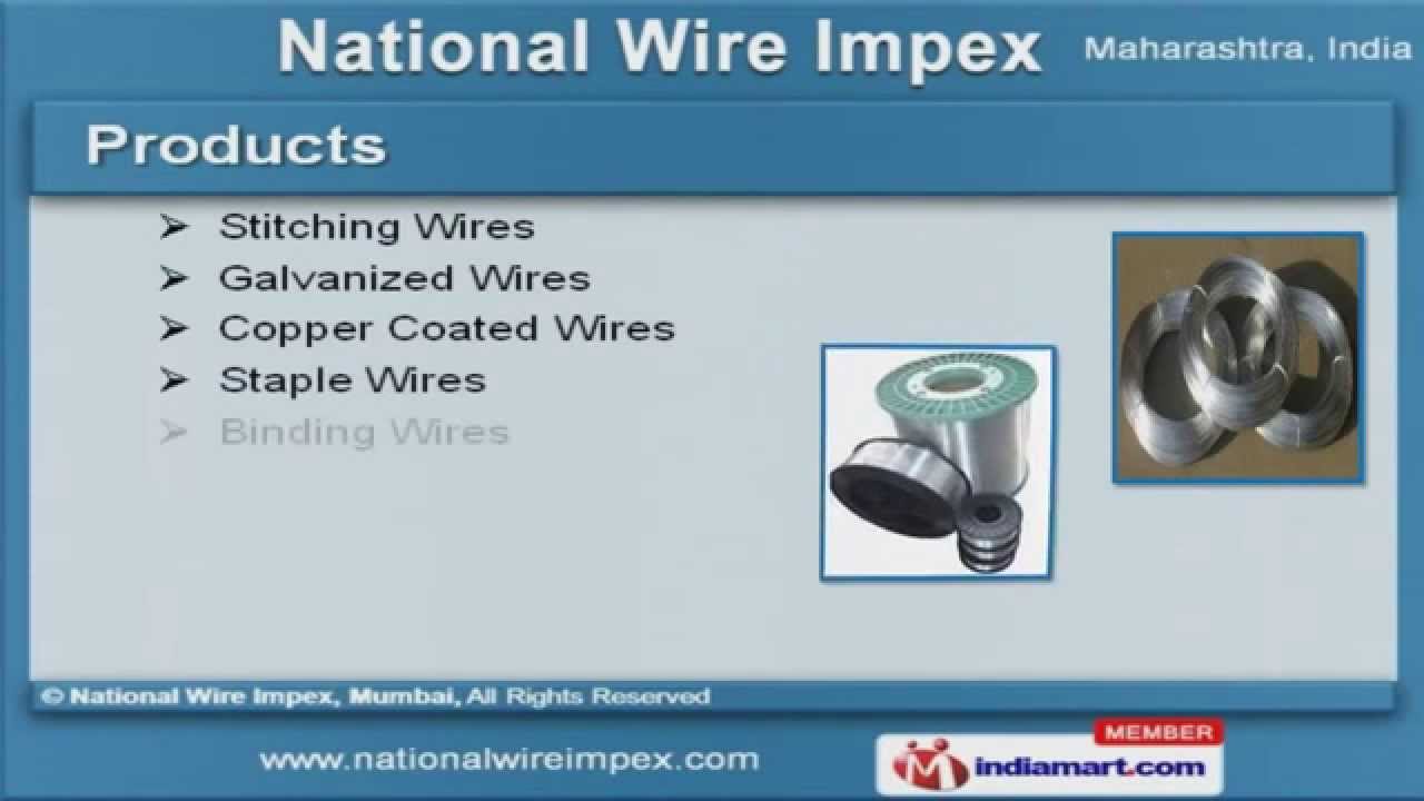 Binding Wires by National Wire Impex, Mumbai - YouTube