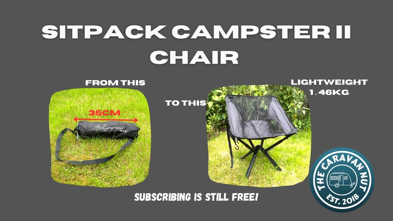 Need a lightweight Chair? Sitpack Campster II - YouTube