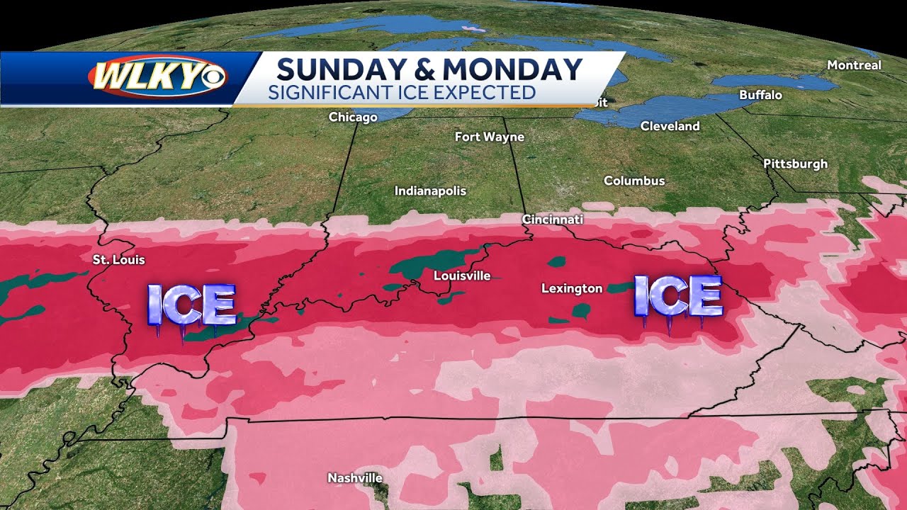 Winter storm Sunday-Monday could drop inches of snow, ice - YouTube